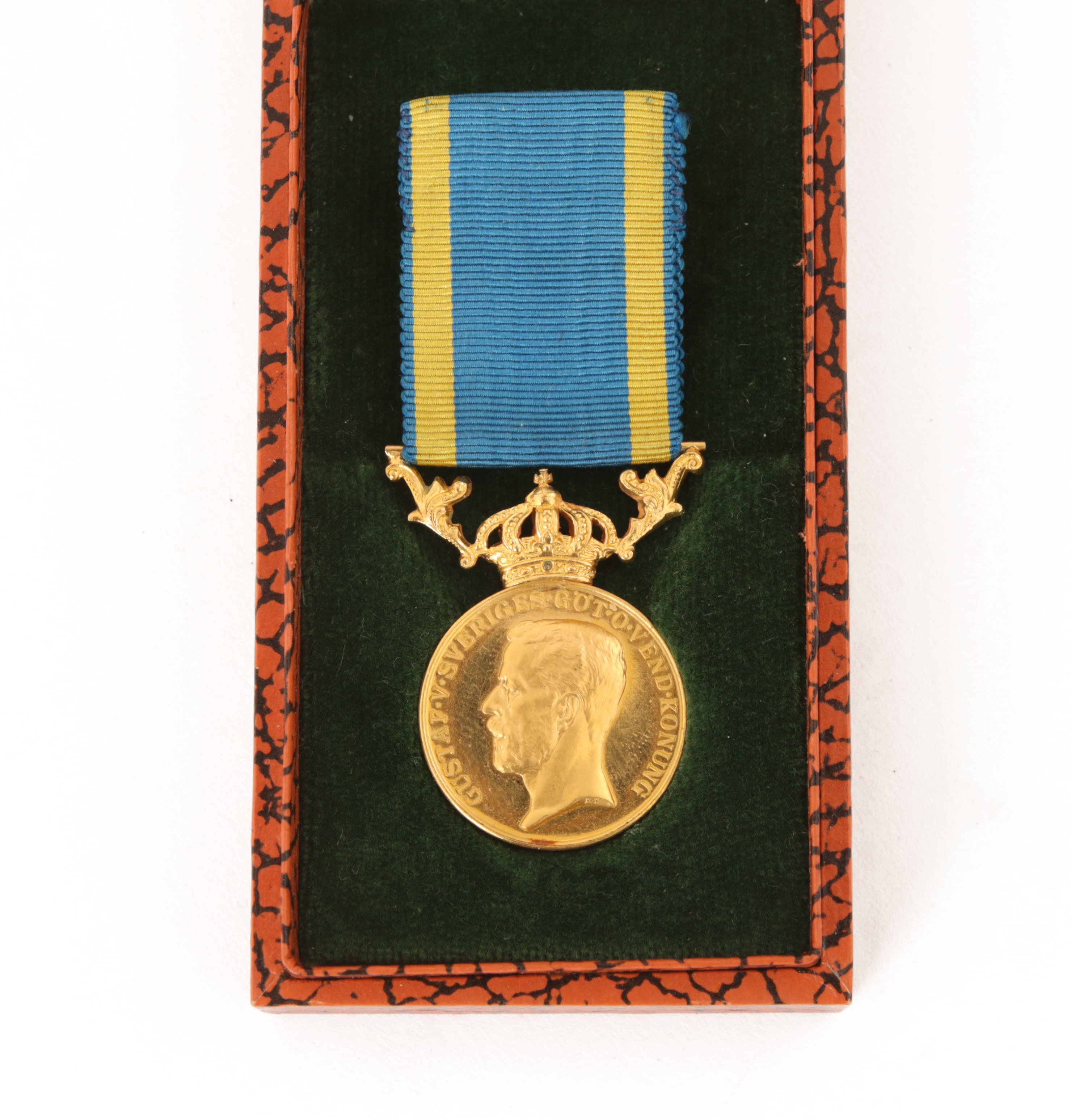 Guldmedalj, "För nit och redlighet", Gustaf V | Auktion