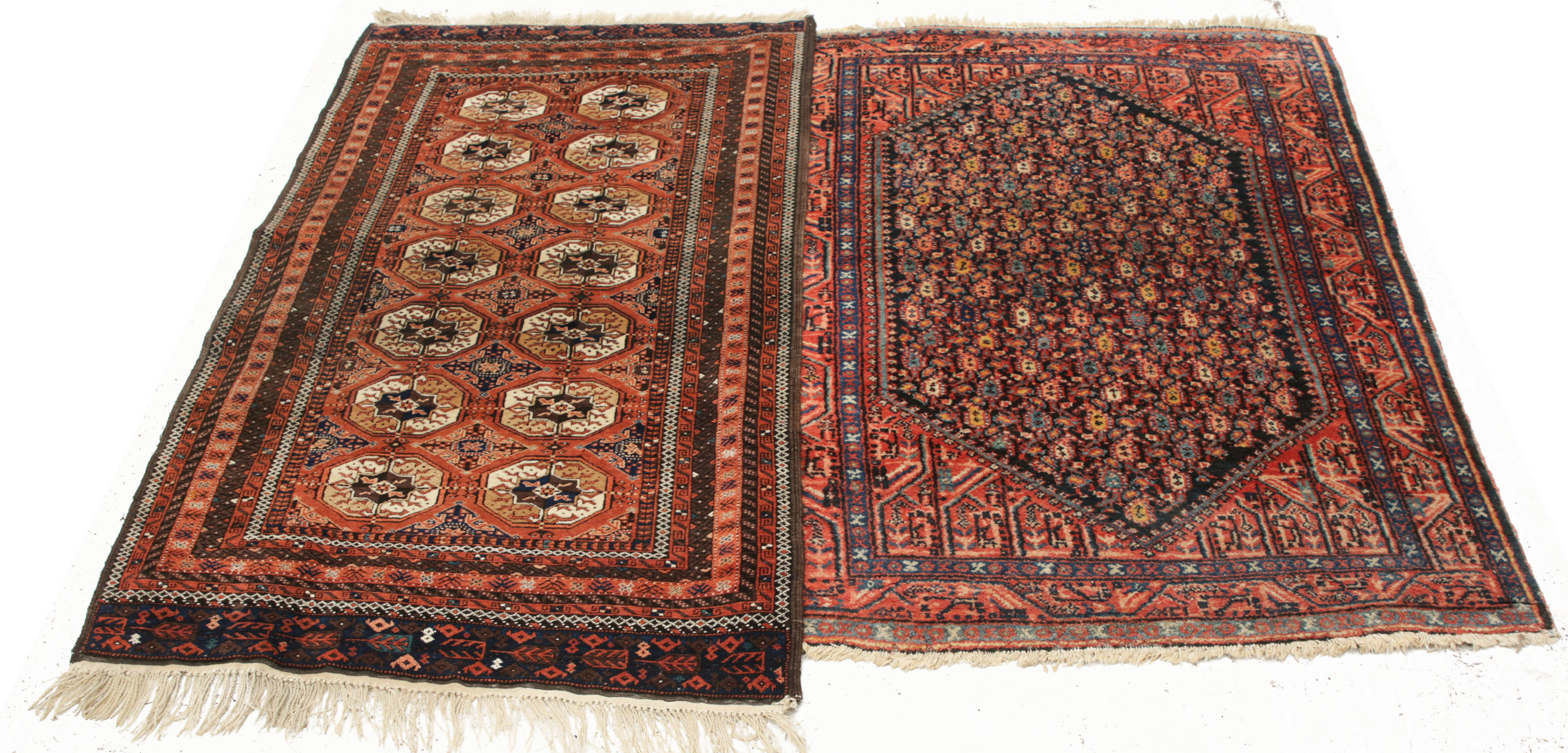 Handknutna mattor 2st, orientaliska | Auktion