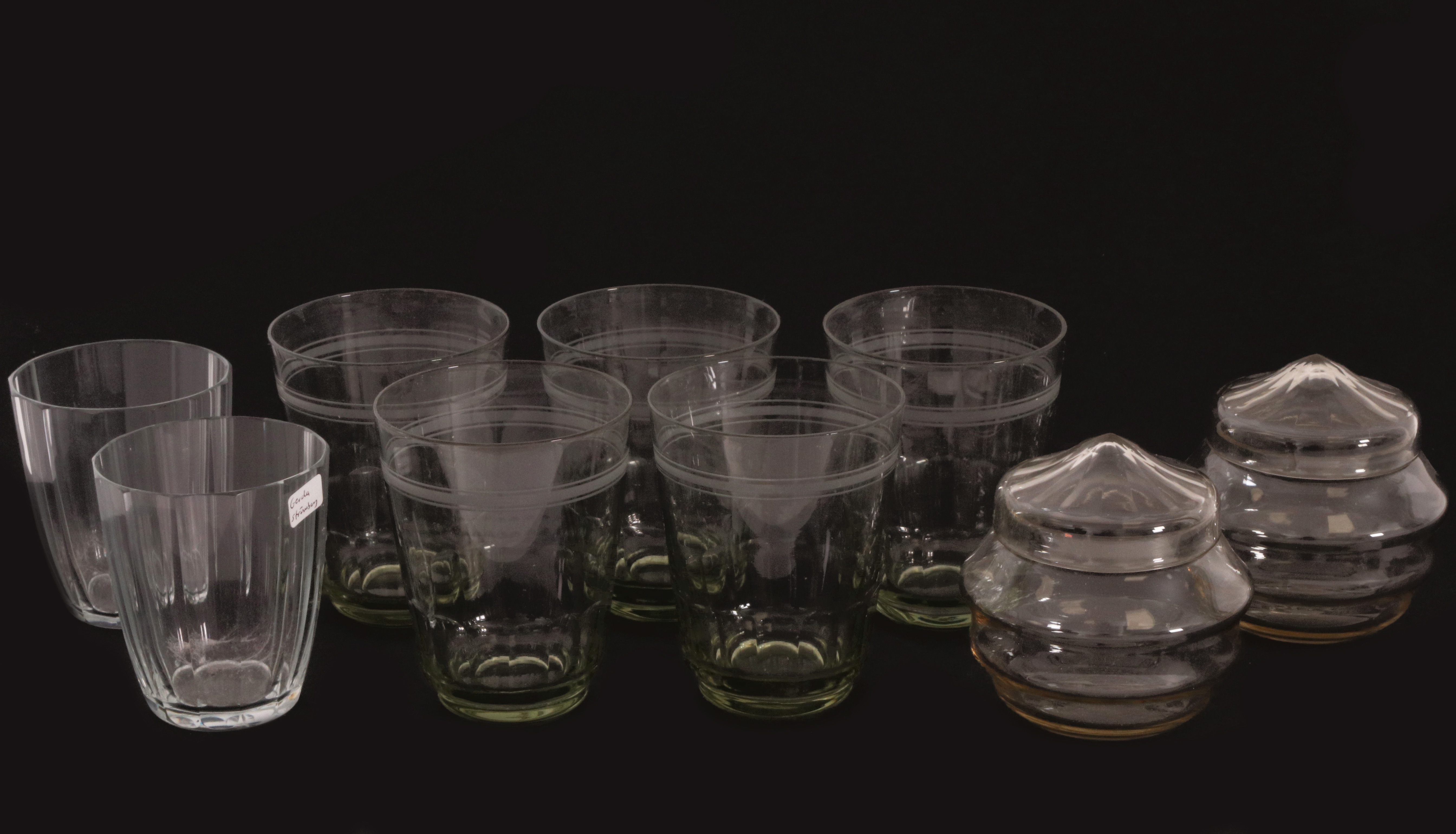 Glas 9 delar, Eda Glasbruk | Auktion